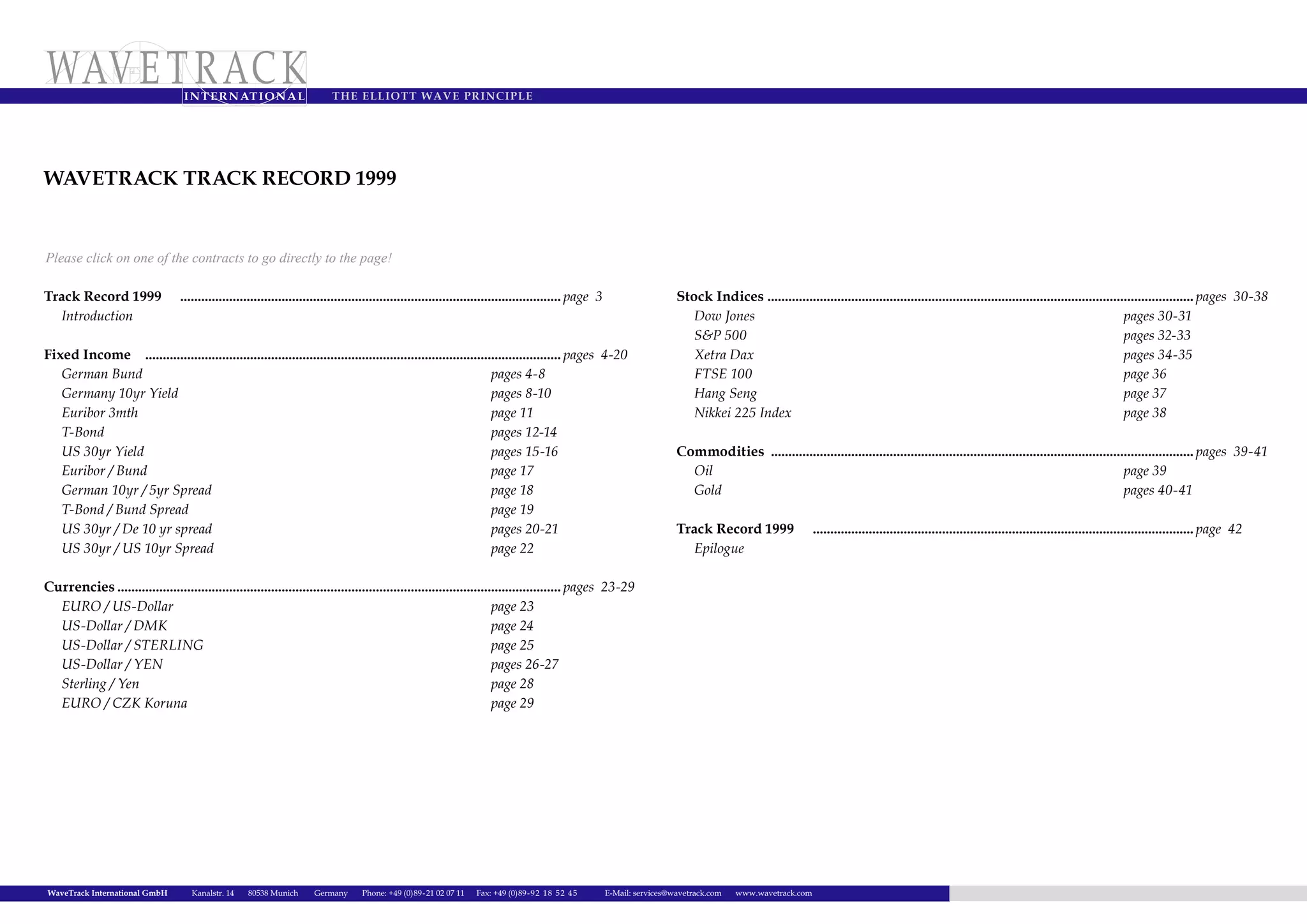 Track Record - Stock Indices | Forex | Fixed Income & Commoditied ...