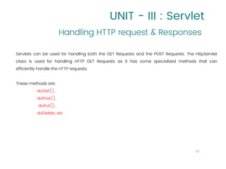 WEB TECHNOLOGIES Servlet | PDF