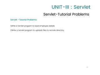 WEB TECHNOLOGIES Servlet | PDF