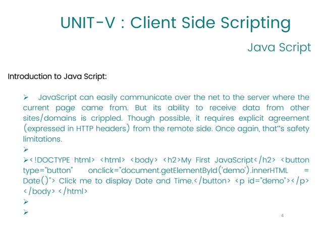WEB TECHNOLOGIES JavaScript | PDF | Web Development | Internet