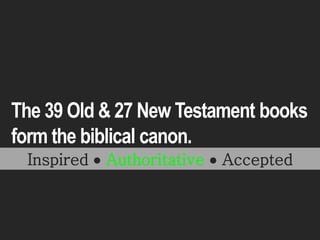 Divisions of the Old and New Testaments (All Nations Leadership ...