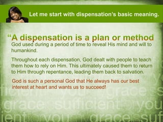 Dispensation Definition