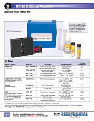 Wt watertest kits | PDF | Chemistry | Science