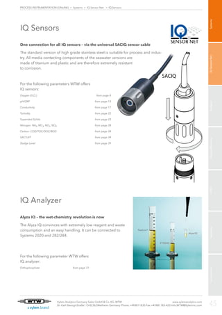 WTW catalog process instrumentation in water industry | PDF