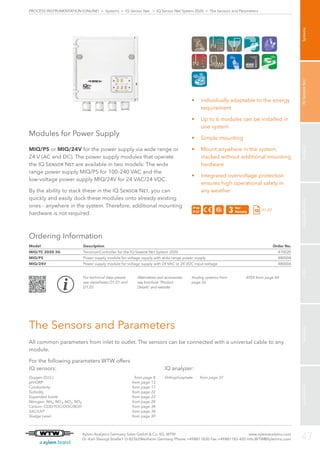 WTW catalog process instrumentation in water industry | PDF