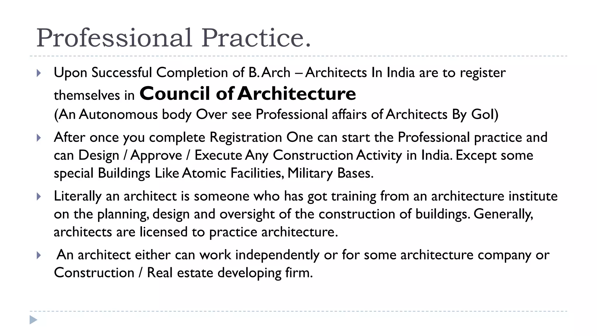 Architecture studies - Introduction, scope & opportunities | PPT