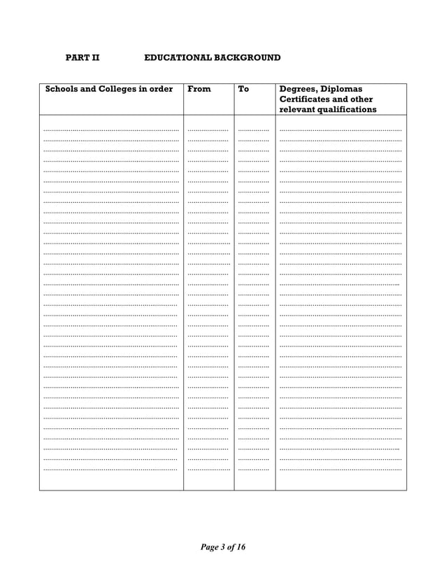 Jsc 2 a application for employment form public officers | PDF