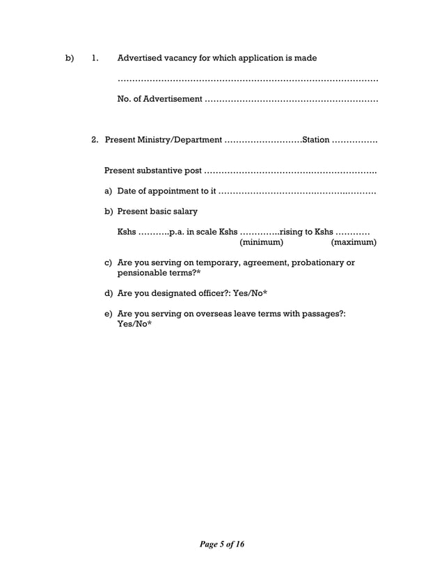 Jsc 2 a application for employment form public officers | PDF