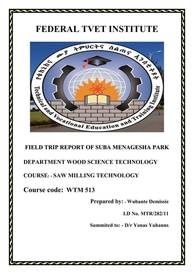 Wube fild trip | PDF