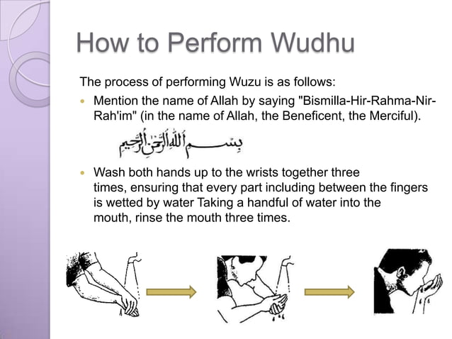 Wudhu / Ablution | PPTX | Bath and Shower | Personal Care