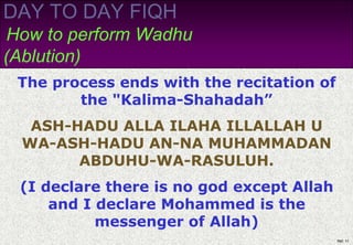 Wudhu ablution | PPTX