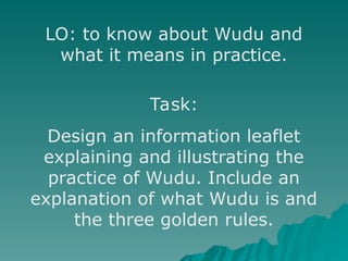 Wudu in english language simple text.ppt