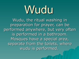 Wudu in english language simple text.ppt