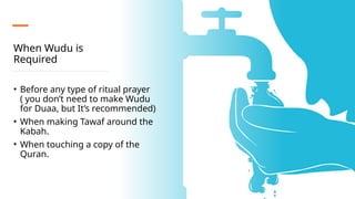 Wudu (Ablution)- How to Step By Step Presentation | PPTX