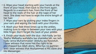 Wudu (Ablution)- How to Step By Step Presentation | PPT