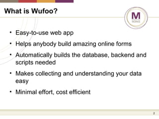 Wufoo presentation | PPT