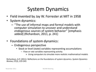 An Introduction to System Dynamics | PDF