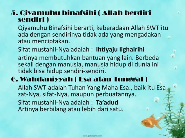Wujud Allah swt beserta sifat-sifatnya | PPTX