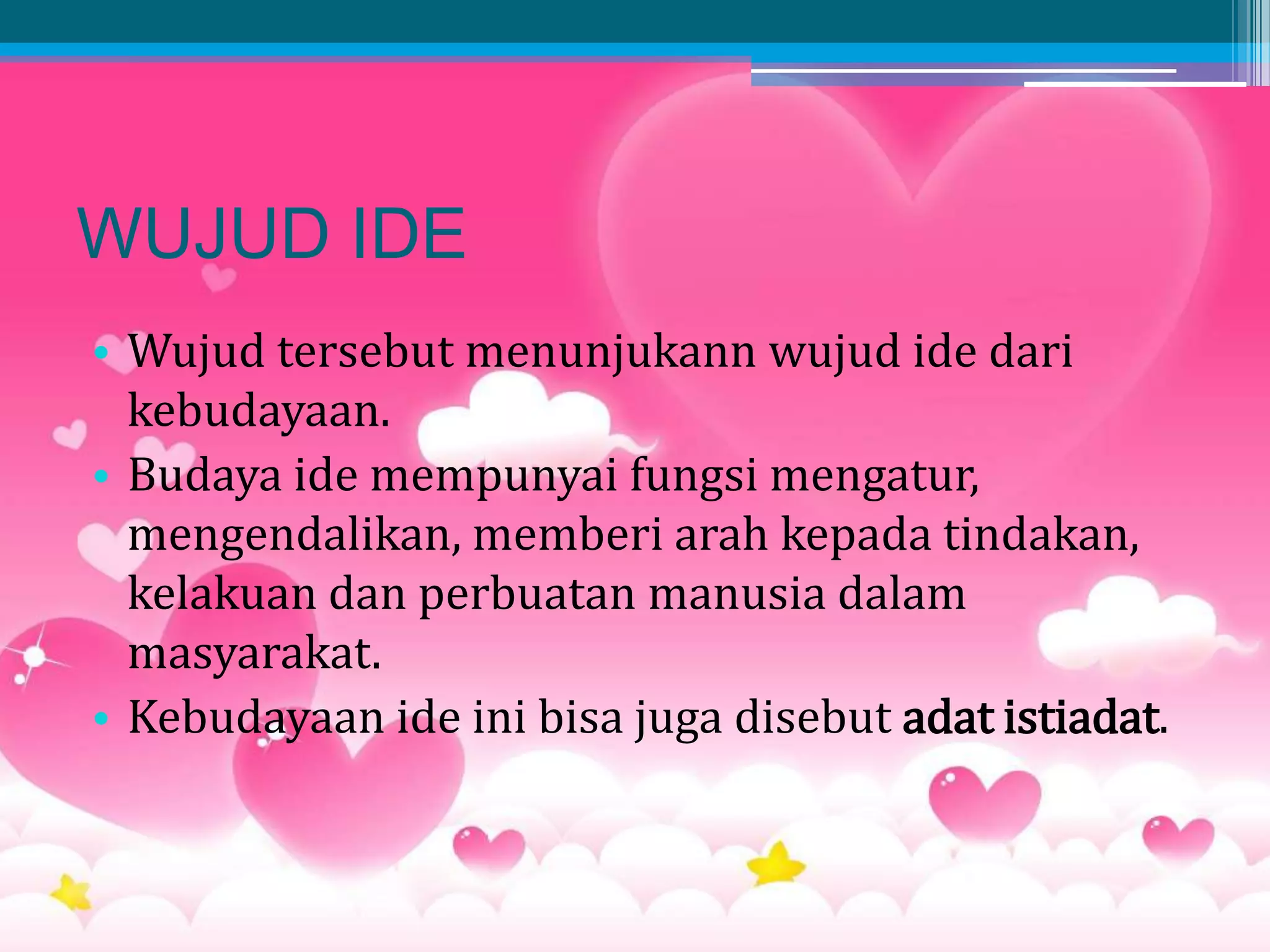 Wujud Kebudayaan | PPTX