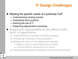 Communities of Practice: A Conceptual Frame for Human-Centred Computing ...