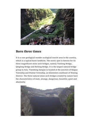 Wulong karst tourist area | PDF