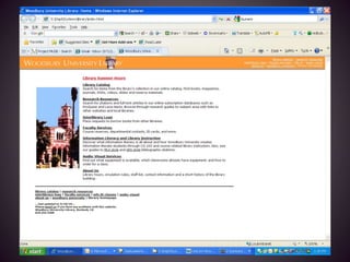 WU Library Website Redesign | PPTX
