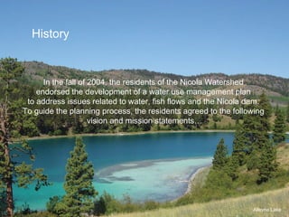Nicola Water Use Management Plan (Draft) | PPT