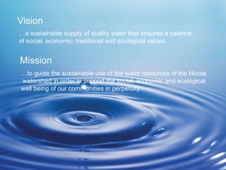 Nicola Water Use Management Plan (Draft) | PPT
