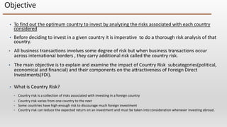 Country Risk Analysis | PPTX | Stocks and Bonds | Personal Investing