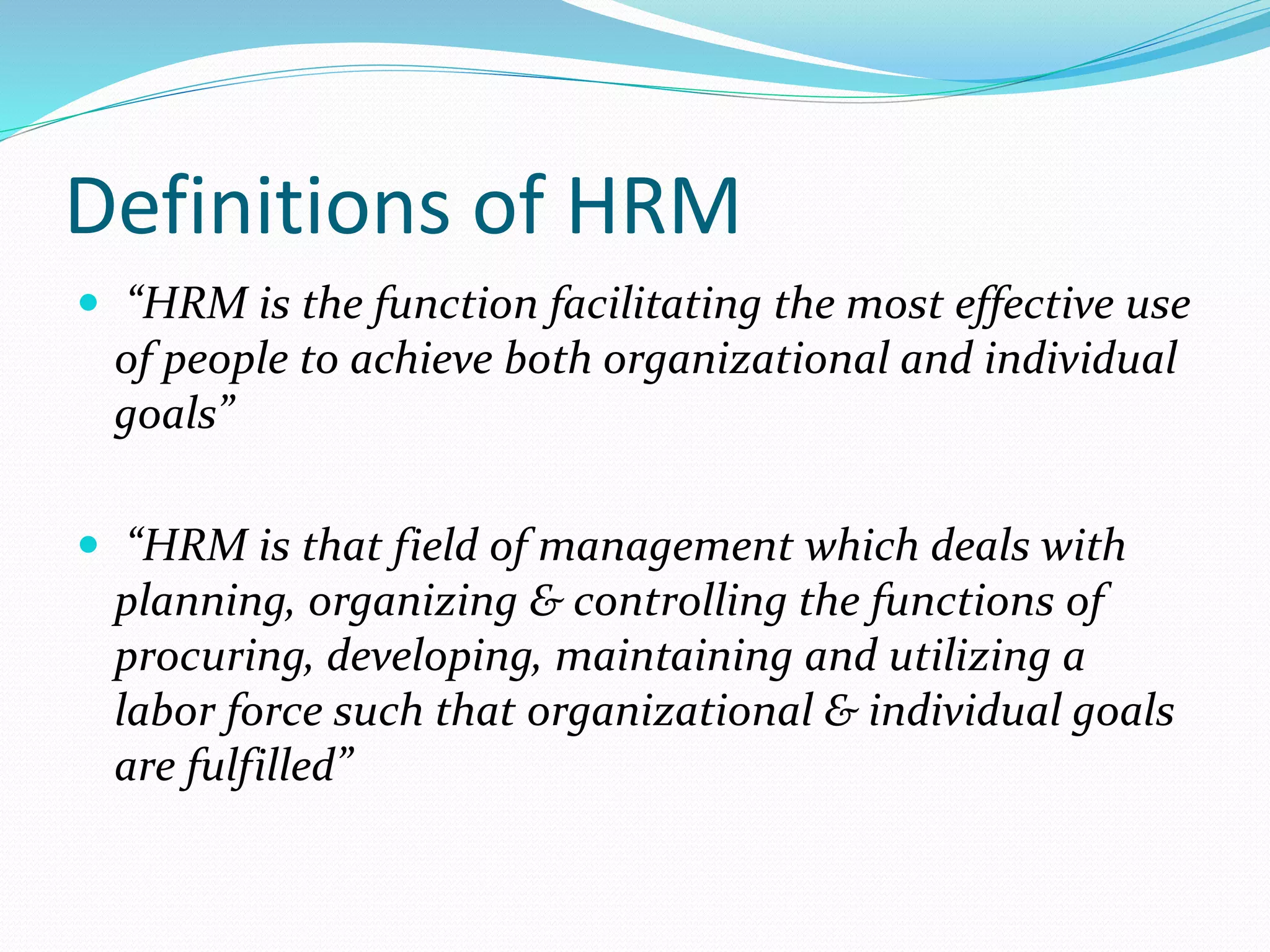 Introduction,meaning,nature,scope of hrm | PPTX
