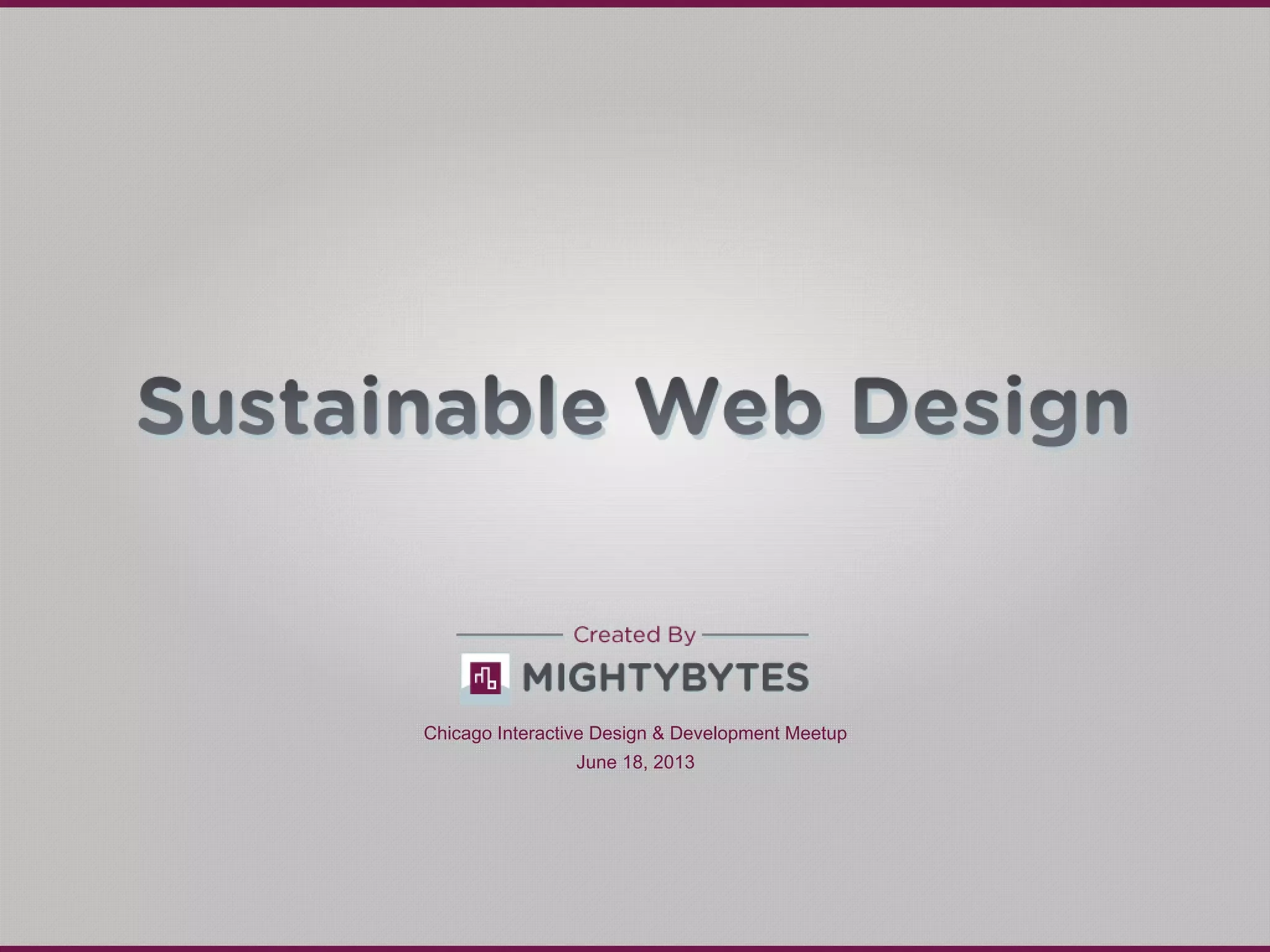 Sustainable Web Design | PDF