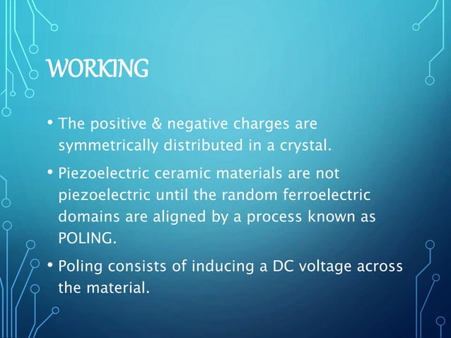 Piezo energy | PPTX | Chemistry | Science