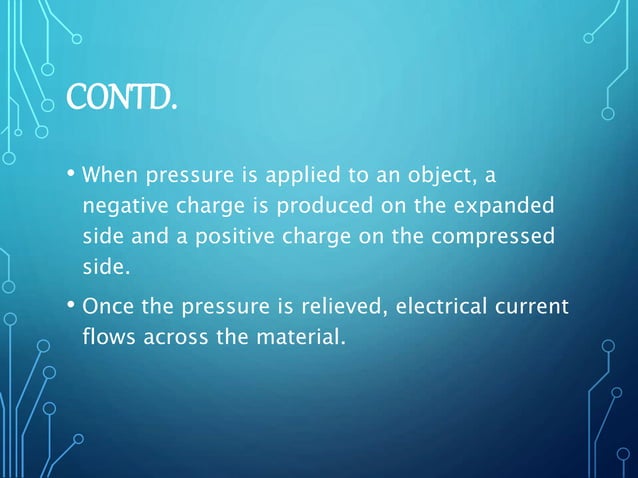 Piezo energy | PPTX | Chemistry | Science