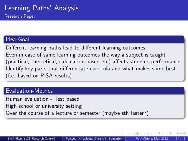 Personal Knowledge Graphs in Education | PDF