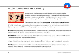 Ćwiczenia pięciu zwierząt - Wu qin xi | PDF