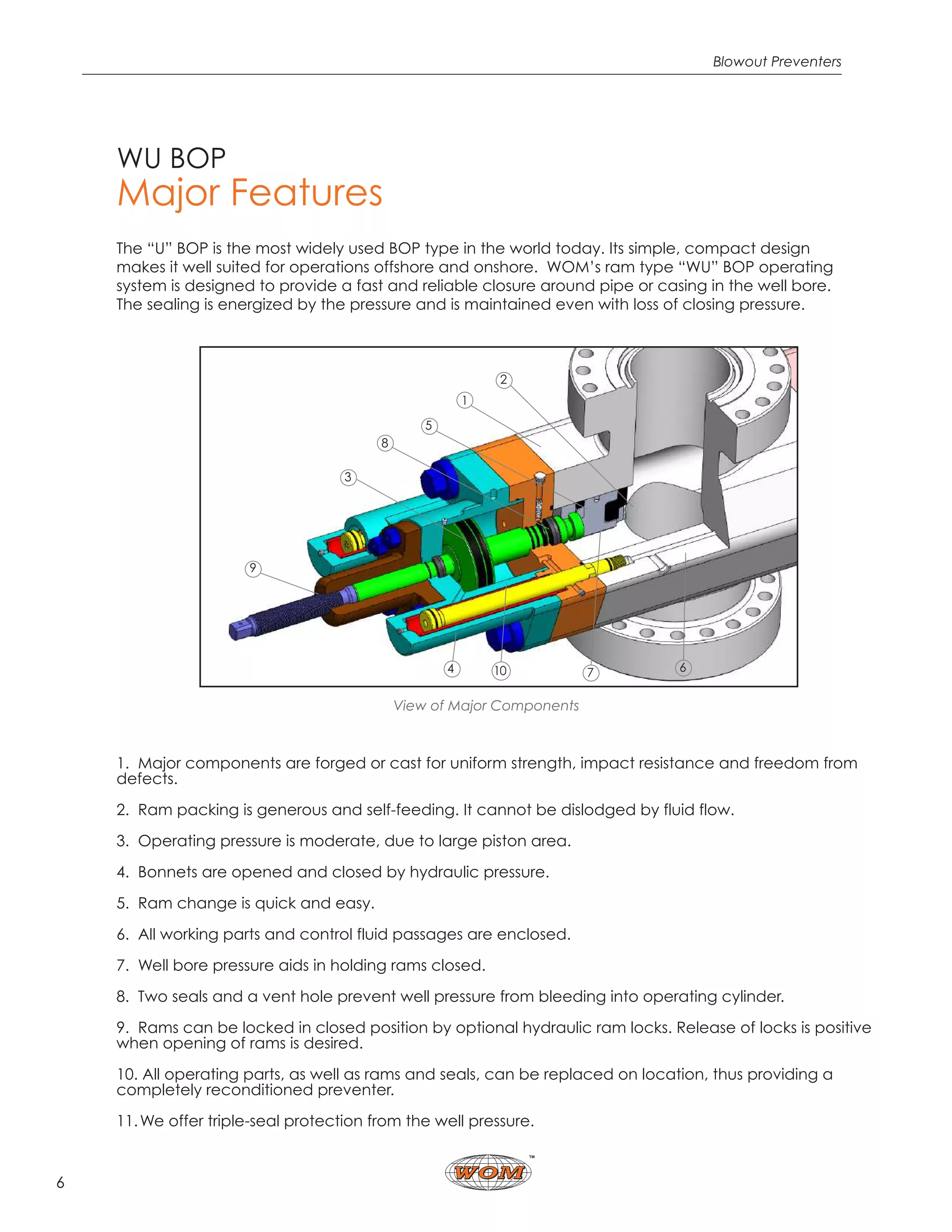 WU Ram Type BOP - Worldwide Oilfield Machine | PDF