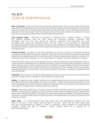 WU Ram Type BOP, BOP Rams - Worldwide Oilfield Machine | PDF