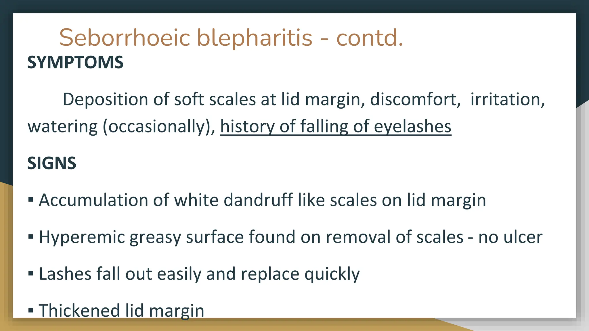 BLEPHARITIS - introduction, types, Etiology, pathogenesis, clinical ...