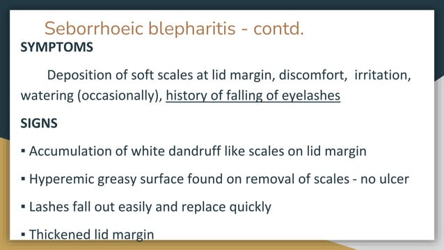 BLEPHARITIS - introduction, types, Etiology, pathogenesis, clinical ...