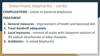 BLEPHARITIS - introduction, types, Etiology, pathogenesis, clinical ...