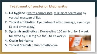 BLEPHARITIS - introduction, types, Etiology, pathogenesis, clinical ...