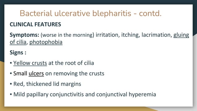BLEPHARITIS - introduction, types, Etiology, pathogenesis, clinical ...