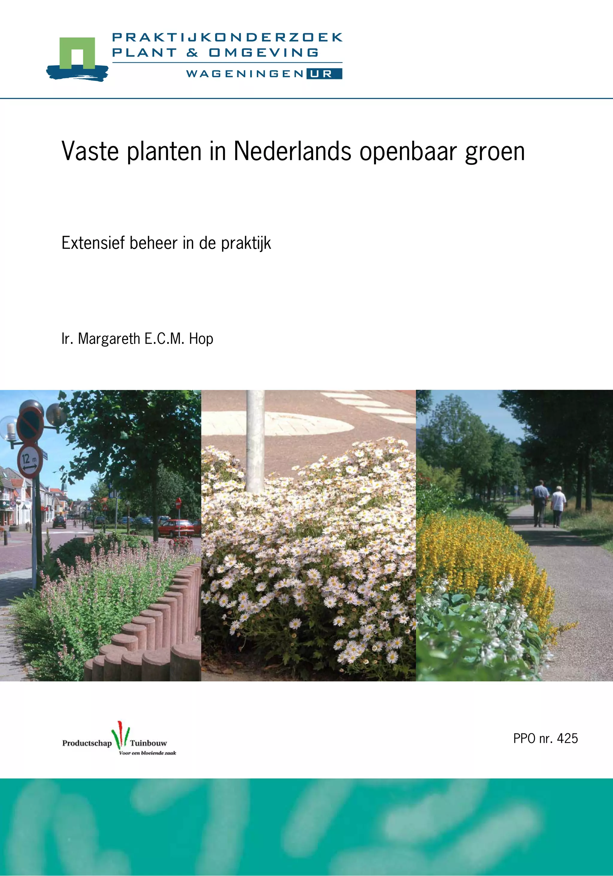 WUR eindrapport vaste planten openbaar groen mrt08 | PDF | Gardening ...