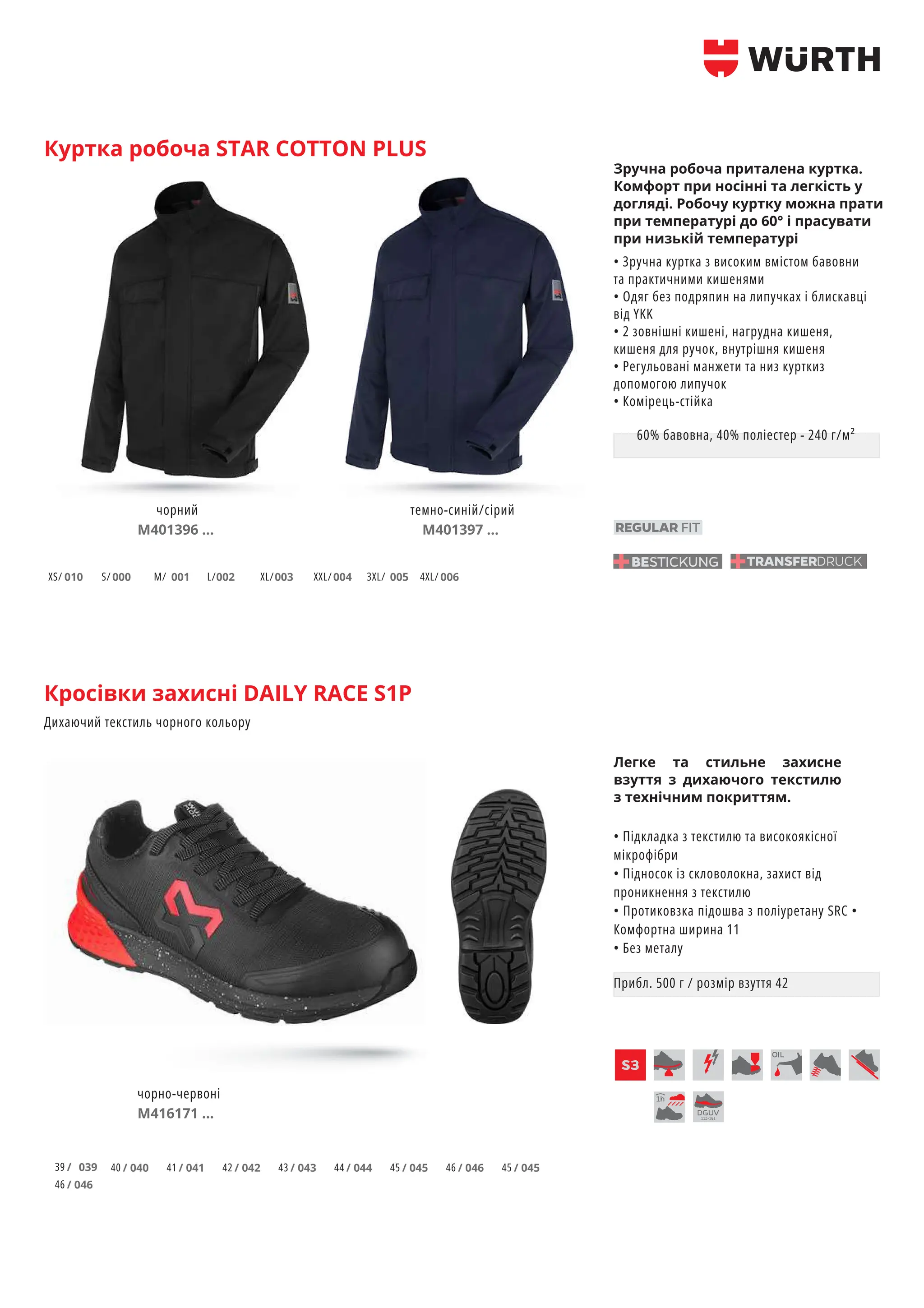 Wurth catalog clothes | PDF