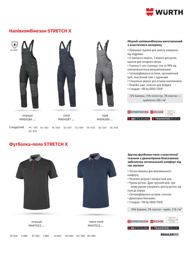 Wurth catalog clothes | PDF