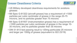 ReliablePlant 2018- Rich Wurzbach presentation on grease cleanliness | PPT