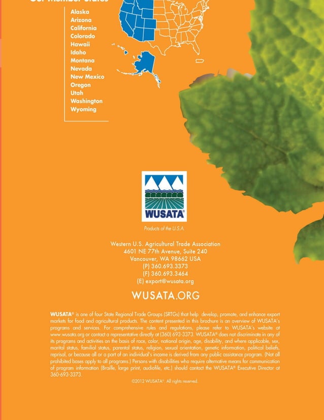 Wusata printable brochure | PDF | Agriculture | Industries