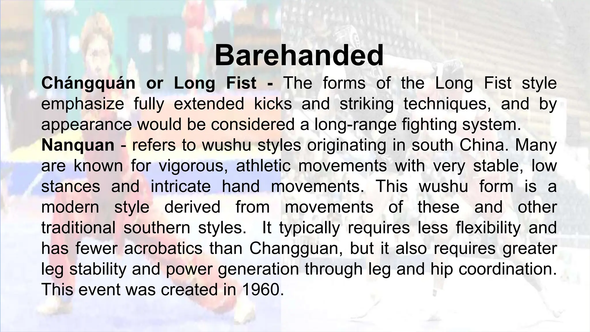 The History and Origin of the Martial Art: Wushu | PPTX