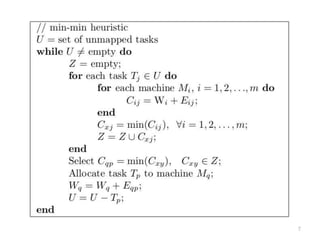 Comparing Different Job Scheduling Heuristics | PPT