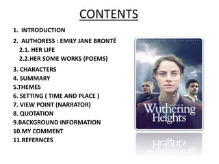 Analysis of "Wuthering Heights" | PPTX